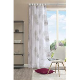 Gardine HEINE HOME, B:140cm H:145cm, grau, Polyester, Gardinen