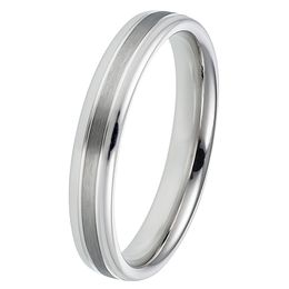 DOOSTI Damen Trauring "Schmuck Geschenk Silber 925 Trauring Ehering Partnerring LIEBE", 58, ohne Brillant, Silber 925 (Sterlingsilber), 4mm, silber,