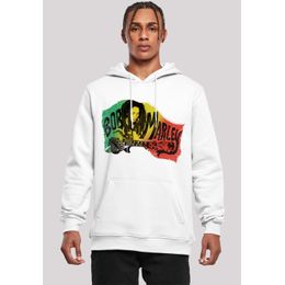 F4NT4STIC Herren Kapuzenpullover "Bob Marley Chords Reggae Music by Rock Off", wei&szlig;, Gr. L, Obermaterial: 65% Baumwolle, 35% Polyester, Pullover,