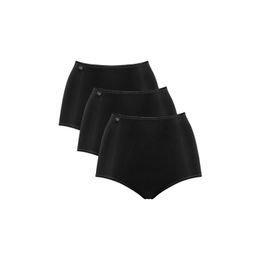 Sloggi Damen Slip "Slip 3er Pack", Gr. 46, schwarz, Obermaterial: 88% Polyamid PA. 12% Elasthan EL., Unterhosen