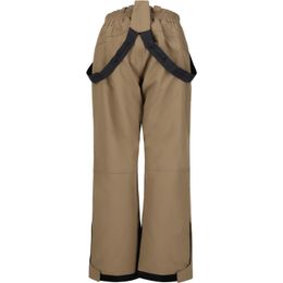 WHISTLER Jungen Skihose "Drizzle", braun, Gr. 140, unifarben, 100% Polyester, Hosen, mit Hosentr&auml;gern und wasserfester Eigenschaft