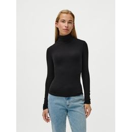 LEGER Damen Rollkragenshirt "Thamara, LeGer by Lena Gercke", schwarz, Gr. 44, Jersey, Obermaterial: 95% Viskose, 5% Elasthan, Shirts, slim fit, basic