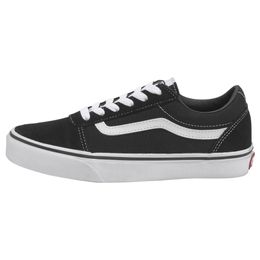 Vans Kinder Sneaker "Ward", Gr. 32, schwarz-wei&szlig;, Leder, Schuhe