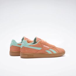 Reebok CLASSIC Damen Sneaker "REEBOK COURT RETRO", Gr. 38,5, orange, Synthetik, Textil, Schuhe