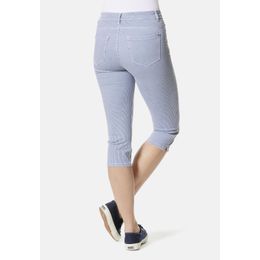 STOOKER WOMEN Damen 7/8-Jeans "Stripe Capri Skinny Fit", blau, Gr. 38, Denim/Jeans, 68% Baumwolle, 28% Polyester, 4% Elasthan, Jeans, Skinny Fit