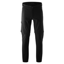 Gonso Herren Fahrradhose "DEGNO"schwarz, Gr. S, 90% Polyamid, 10% Elasthan, Hosen, Herren Zip-Off Radhose, Wasserabweisend, 4 Taschen, Abzippbare