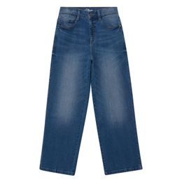 s.Oliver JUNIOR Kinder Relax-fit-Jeans, blau, Gr. 140, Denim/Jeans, Obermaterial: 85% Baumwolle, 14% Polyester, 1% Elasthan, Jeans
