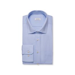 Seidensticker Herren Businesshemd "Schwarze Rose", blau, Gr. 49, unifarben, 100% Baumwolle, Hemden, Comfort 1/1 Kentkragen Uni