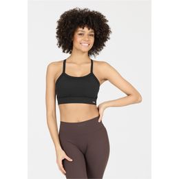 ENDURANCE ATHLECIA ATHLECIA Damen Sport-BH "Bloom V2", Gr. XS, schwarz, 77% Polyamid, 23% Elasthan, unifarben, BHs, aus schnell trocknendem Material