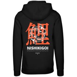 F4NT4STIC Damen Kapuzenpullover "Nishikigoi", schwarz, Gr. S, Obermaterial: 65% Baumwolle, 35% Polyester, Pullover, Hoodie, Warm, Bequem