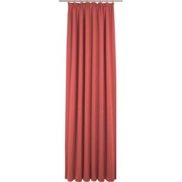 Vorhang Adam, B:145cm H:225cm, rot, Baumwolle (Bio-Baumwolle), Wohnzimmer, Gardinen, "Uni Collection light", aus 100% Bio-Baumwolle