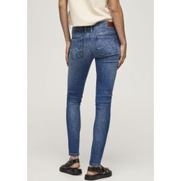 Pepe Jeans Damen Skinny-fit-Jeans "SOHO", blau, Gr. 26, Denim/Jeans, Obermaterial: 84% Baumwolle, 14% Polyester, 2% Elasthan, Jeans, im 5-Pocket-Stil