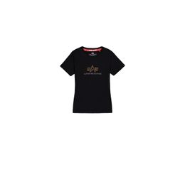 Damen T-Shirt "Crystal T-Shirt W", schwarz, Gr. XS, Alpha Industries, Obermaterial: 100% Baumwolle, Shirts