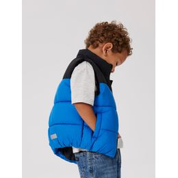 name it Jungen Steppweste "NMMMOLE VEST PB", blau, Gr. 128, unifarben, Obermaterial: 100% Nylon, Westen