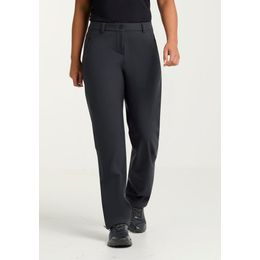 Jack Wolfskin Damen Trekkinghose "TREK TERRAIN PANTS W", schwarz, Gr. 38, Oberstoff: 90% POLYESTER, 10% ELASTHAN; Futter: 100% POLYESTER, Hosen