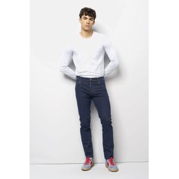 MEYER Herren 5-Pocket-Jeans "M5 Five Pocket", blau, Gr. 33, unifarben, 63% Baumwolle, 34% Polyester, 3% Elasthan, Jeans, M5 Five aus Denim