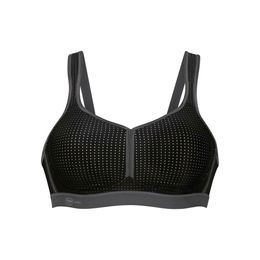 Anita active Damen Sport-BH "Performance", Gr. 85, schwarz, Stoff, Obermaterial: 62% Polyamid, 21% Polyester, 17% Elasthan, Mesh, clean, matt,