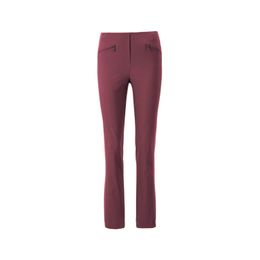 GOLDNER Damen 2-in-1-Hose "W&auml;rmende Schlupfhose LOUISA in knitterarmer Ware", rot, Gr. 54, Obermaterial: 76% Viskose CV. 21% Polyamid PA. 3% Elasthan