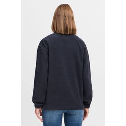 oxmo Damen Sweater "Troyer OXMATSINE", blau, Gr. M, Obermaterial: 100% Polyester PES., Pullover