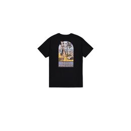 Herren T-Shirt "Naval Backprint T-Shirt", schwarz, Gr. XL, Alpha Industries, Obermaterial: 100% Baumwolle, Shirts