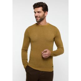 Eterna Herren Strickpullovercurry, Gr. L, 100% Wolle (Merino), Pullover
