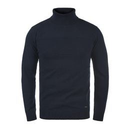 INDICODE Herren Rollkragenpullover "Rollkragenpullover IDErnetto", blau, Gr. XL, Obermaterial: 80% Baumwolle CO. 20% Polyamid PA., Pullover