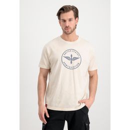 Herren T-Shirt "Vintage Aviation T-Shirt", blau, Gr. XXL, Alpha Industries, Obermaterial: 100% Baumwolle, Shirts