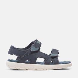 Timberland Kinder Sandale "PERKINS ROW BACKSTRAP SANDAL", Gr. 33, blau, Synthetik, Schuhe, mit Klettverschlu&szlig;