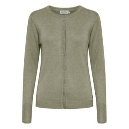 oxmo Damen Cardigan "Strickcardigan OXHlin", gr&uuml;n, Gr. M, Obermaterial: 80% Viskose CV. 20% Nylon NY., Strickjacken