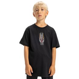 DC Shoes Jungen T-Shirt "Burnt Out", schwarz, Gr. 16, 75% Baumwolle, 25% Baumwolle, Shirts