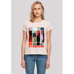 F4NT4STIC Damen T-Shirt "TV Times Patrick McGoohan The Prisoner 1967 Cover"pink, Gr. L, Obermaterial: 100% Baumwolle, Shirts, Premium Qualit&auml;t