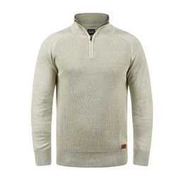Blend Herren Troyer "Troyer BHGrandolf", grau, Casual, Gr. S, Grobstrick, Obermaterial: 100% Baumwolle CO., Pullover