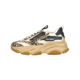 Steve Madden Damen Sneaker "Steve Madden Sneaker Leder/Textil", Gr. 38leopard, Leder, Textil, Schuhe
