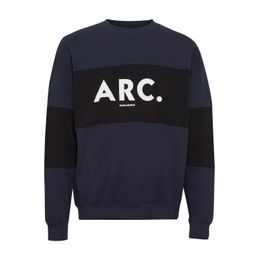 !Solid SOLID Herren Longpullover "Sweatshirt SDCaius", blau, Gr. L, Obermaterial: 100% Baumwolle CO., Sweatshirts
