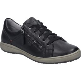 Josef Seibel Damen Sneaker "Caren 12, schwarz", Gr. 41, schwarz, Obermaterial: 100% Rindsleder Leather cow., Schuhe