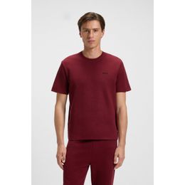 BOSS Herren Pyjamaoberteil "Waffle T-Shirt", Gr. XL, rot, Obermaterial: 60% Baumwolle, 40% Polyester, Shirts