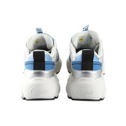 Buffalo Damen Trainingsschuh "Buffalo Buffalo CLD Run JOG - Vegan Nappa/Mesh", Gr. 37silber, wei&szlig;, blau, Kunstfaser, unifarben, Schuhe