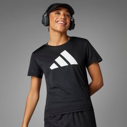 Damen Laufshirt "RUN IT TEE", schwarz, Gr. XL, adidas Performance, Obermaterial: 100% Polyester, Shirts