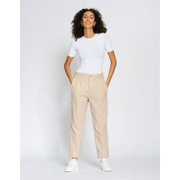 Gang Damen Relaxhose "Gang Hosen Relaxed 94AVA", beige, Gr. 25, 85% Baumwolle, 15% Leinen, Hosen