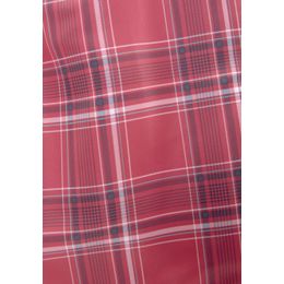 H.I.S. H.I.S Herren Badeshorts "Karo", rot, Gr. S, kariert, Microfaser, Microfaser, Polyester, Badehosen, mit kontrastfarbiger Kordel