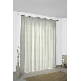 Vorhang WIRTH, B:132cm H:225cm, gr&uuml;n, Jacquard, Baumwolle, Polyester, Wohnzimmer, Gardinen, "Gospic"