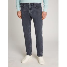 Tommy Hilfiger Herren Tapered-fit-Jeans "HARLEM Tapered Fit", grau, Gr. 30, unifarben, Denim/Jeans, Obermaterial: 99% Baumwolle, 1% Elasthan, Jeans,
