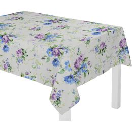 Tischdecke WIRTH, B:85cm L:85cm, lila, Polyester, Tischdecken, "MONTROSE", oval