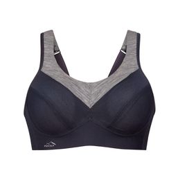 Anita Damen Sport-BH "Sport BH PanAlp wool", Gr. 85, grau, Obermaterial: 44% Polyamid PA. 32% Polyester PES. 14% Wolle WO. 10% Elasthan EL., BHs