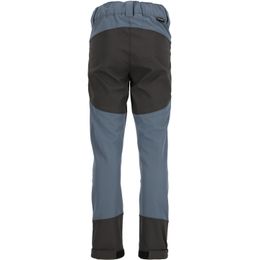 ZIGZAG Jungen Softshellhose "Scorpio", blau, Gr. 104, unifarben, 91% Polyester, 9% Elasthan, Hosen, mit Stretch-Funktion und sch&uuml;tzenden Eigenschaften