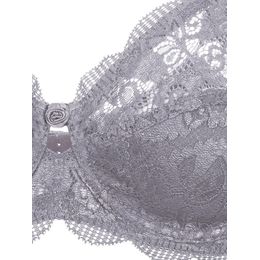 SuSa Damen B&uuml;gel-BH "BH mit B&uuml;gel Latina", Gr. 100, lila, Spitze, Obermaterial: 77% Polyamid PA. 15% Baumwolle CO. 8% Elasthan EL., BHs