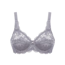 SuSa Damen B&uuml;gel-BH "BH mit B&uuml;gel Latina", Gr. 95, lila, Spitze, Obermaterial: 77% Polyamid PA. 15% Baumwolle CO. 8% Elasthan EL., BHs