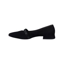Paul Green Damen Ballerina "Paul Green Ballerinas Veloursleder", Gr. 38,5, schwarz, Veloursleder, Schuhe