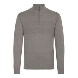INDICODE Herren Troyer "Troyer IDErno", grau, Gr. XL, Obermaterial: 80% Baumwolle CO. 20% Polyamid PA., Pullover
