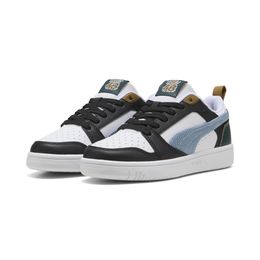 Puma Damen Sneaker "Rebound V6 Low Run Fun Sneakers Jugendliche", Gr. 37, gr&uuml;n, Obermaterial: Synthetik, Textil; Futter: Textil; Innensohle: Textil;